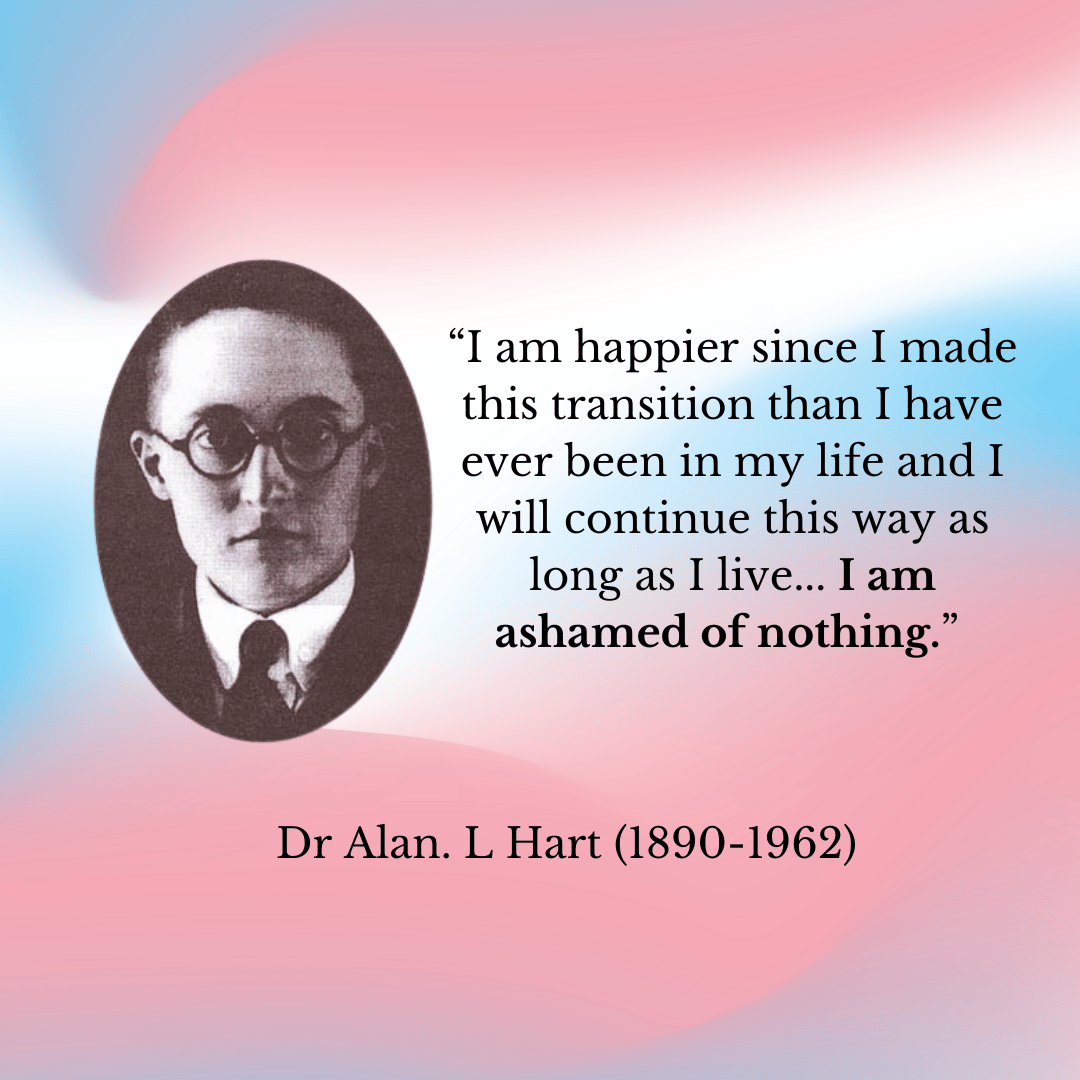 Transgender Awareness Week: Celebrating Alan L. Hart - Hawksley